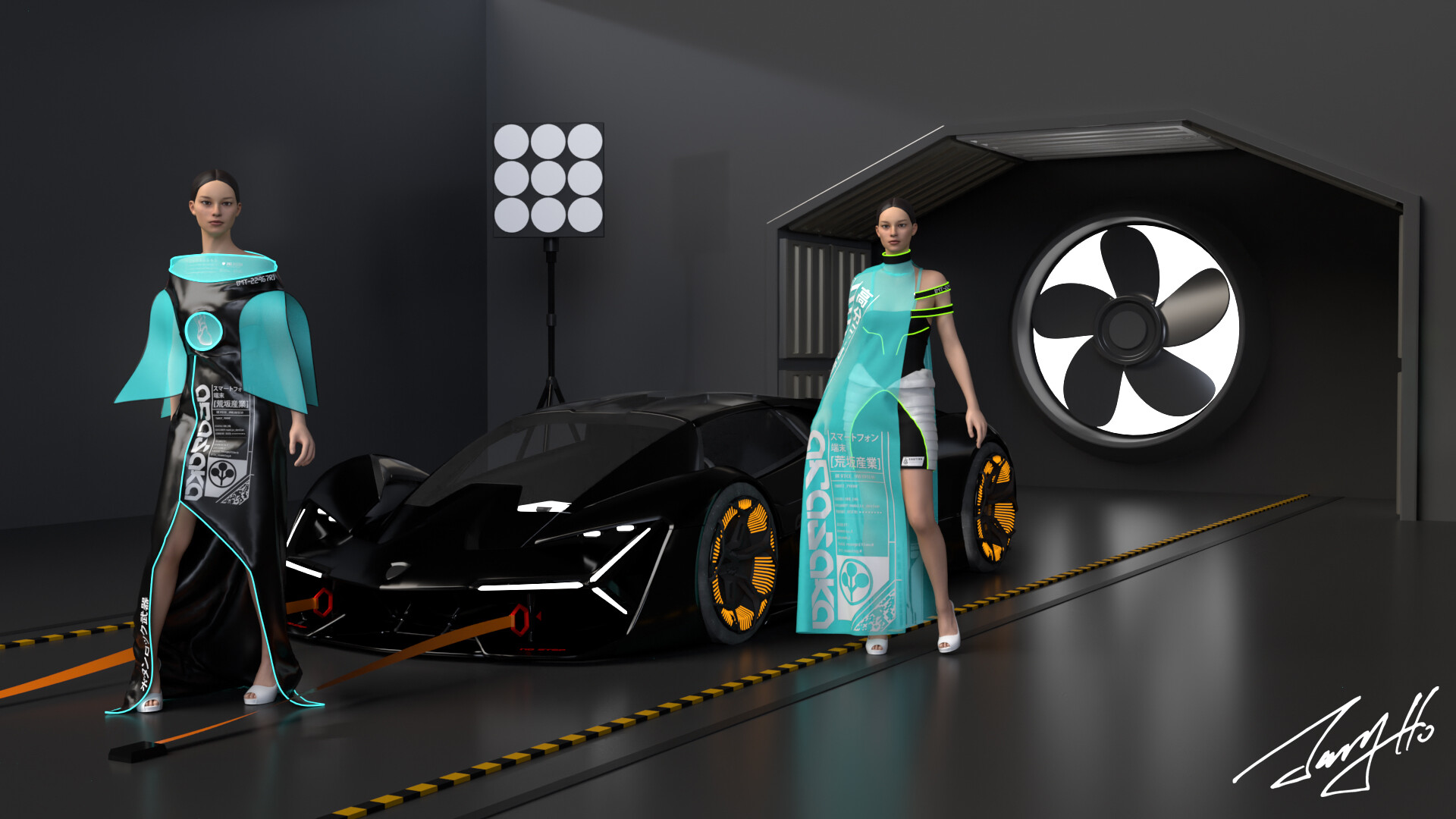 ArtStation - 3D Catwalk animation testing