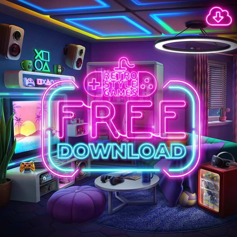 RetroStyle Games - Gaming Room – 2D and 3D Home Design by RSG (Redecor)