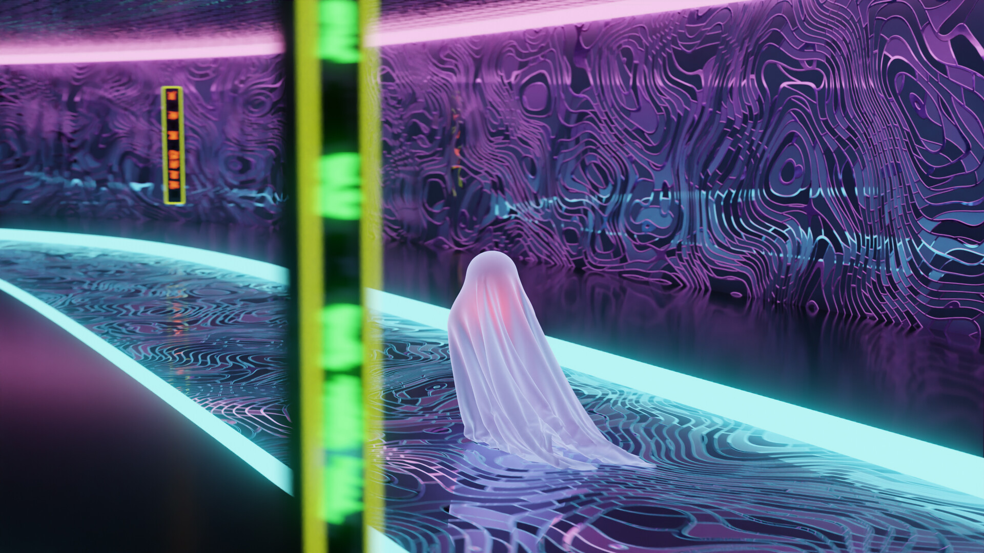 ArtStation - Cyberpunk ghost animation