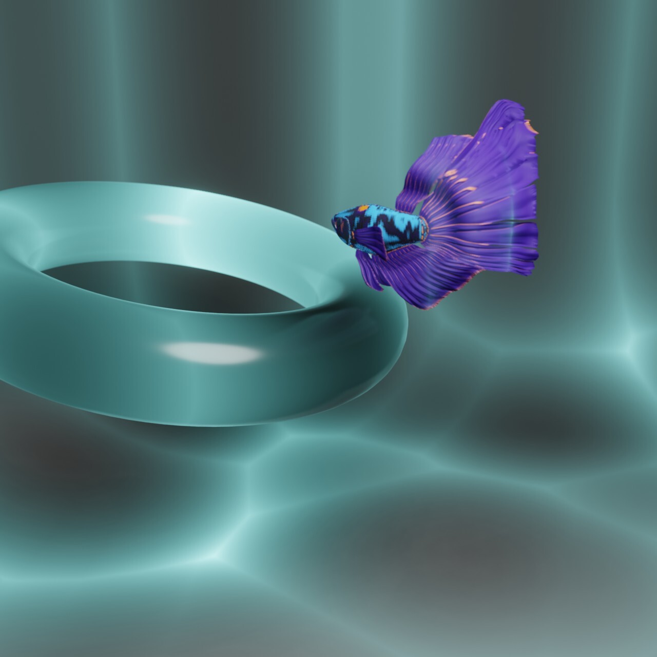 ArtStation - GeoNodes generated/customizable Betta fish / Fighting fish ...