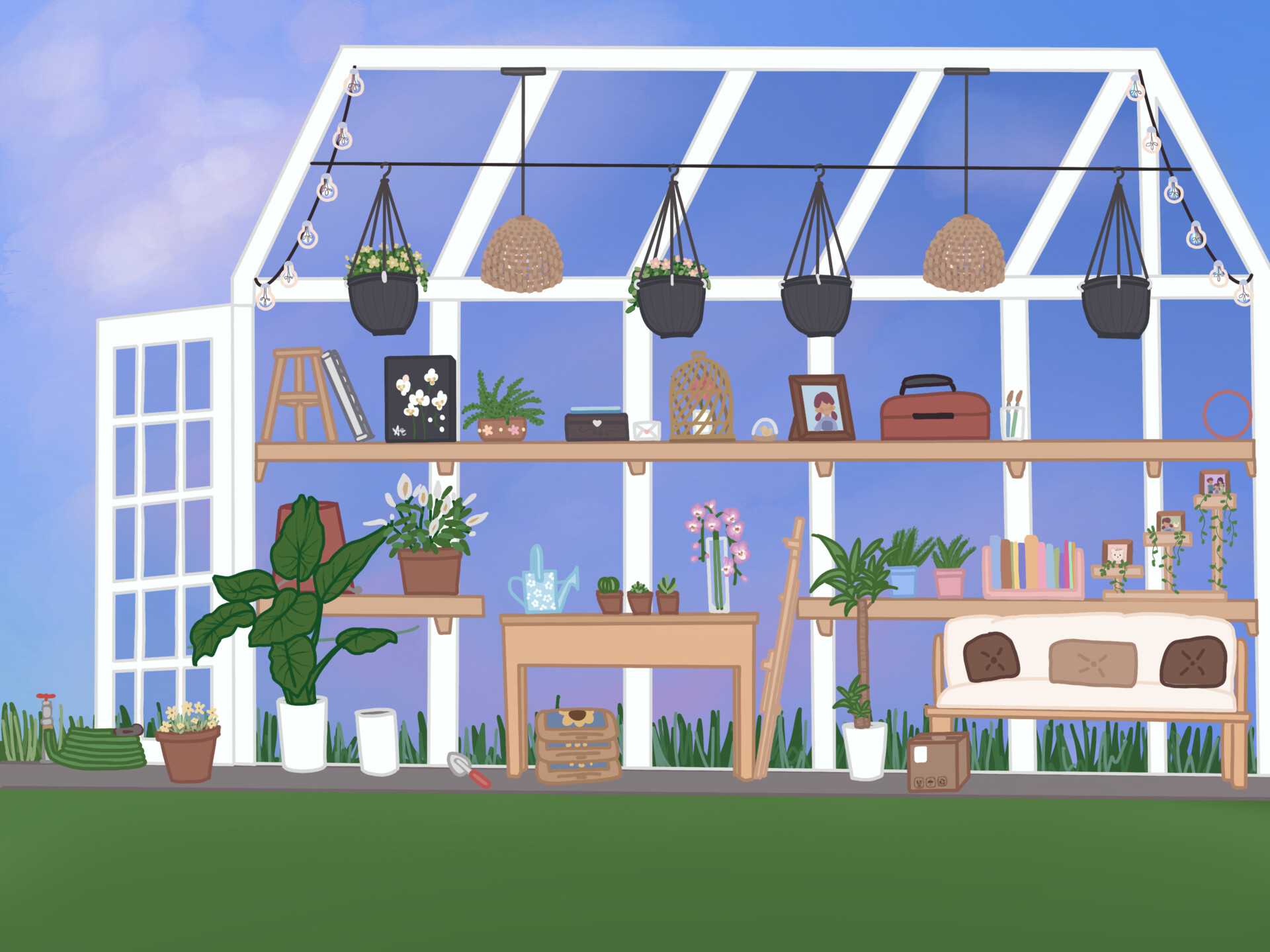 ArtStation - Greenhouse Background