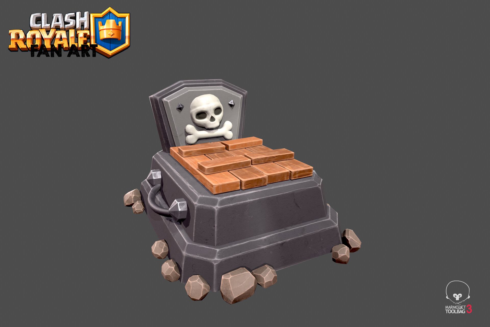 ArtStation - Clash Royale - Tombstone Fan Art