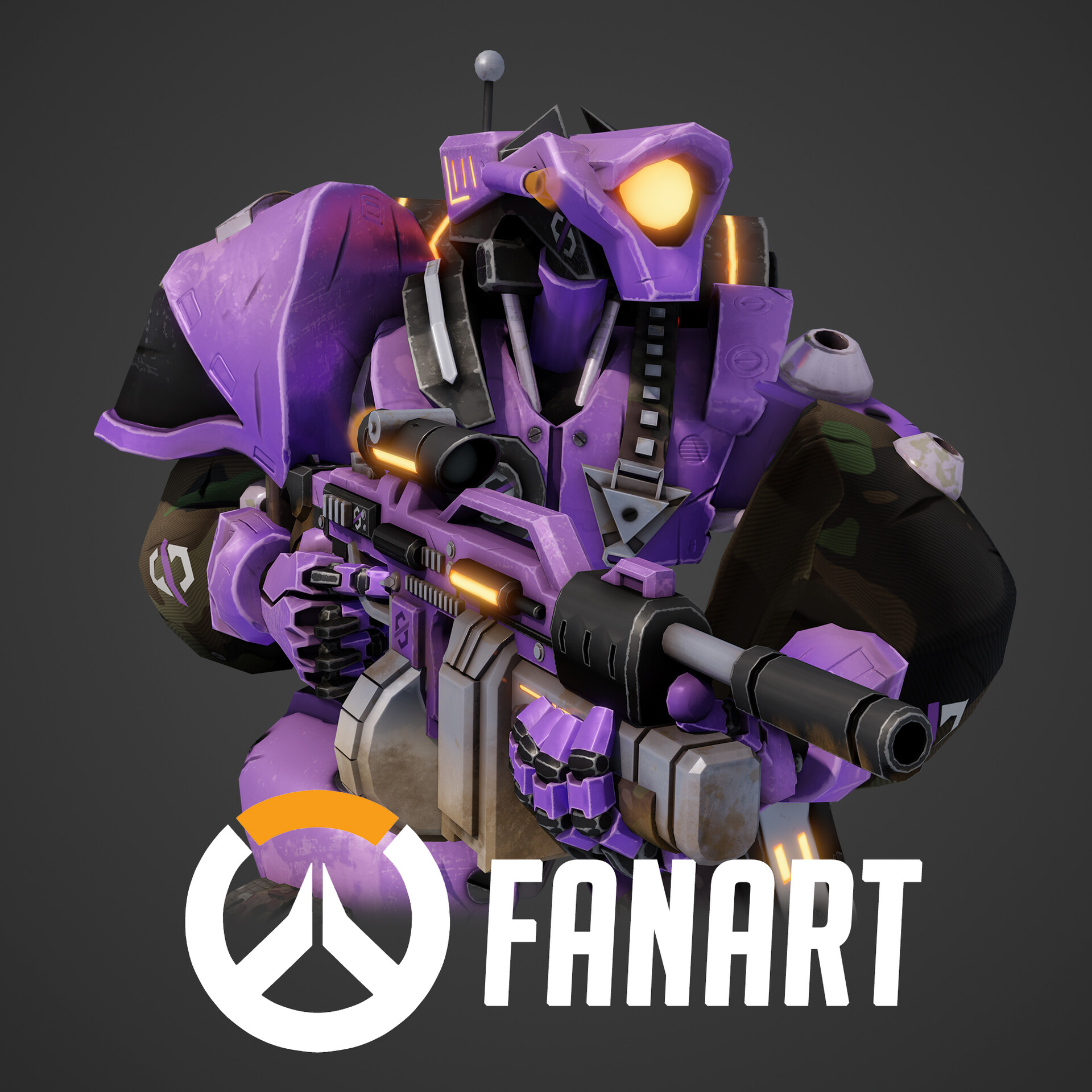 ArtStation - D20 Overwatch Null Sector robot fanart