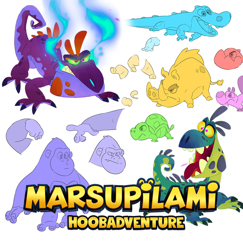 ArtStation - Marsupilami: Hoobadventure - PreProd Animals