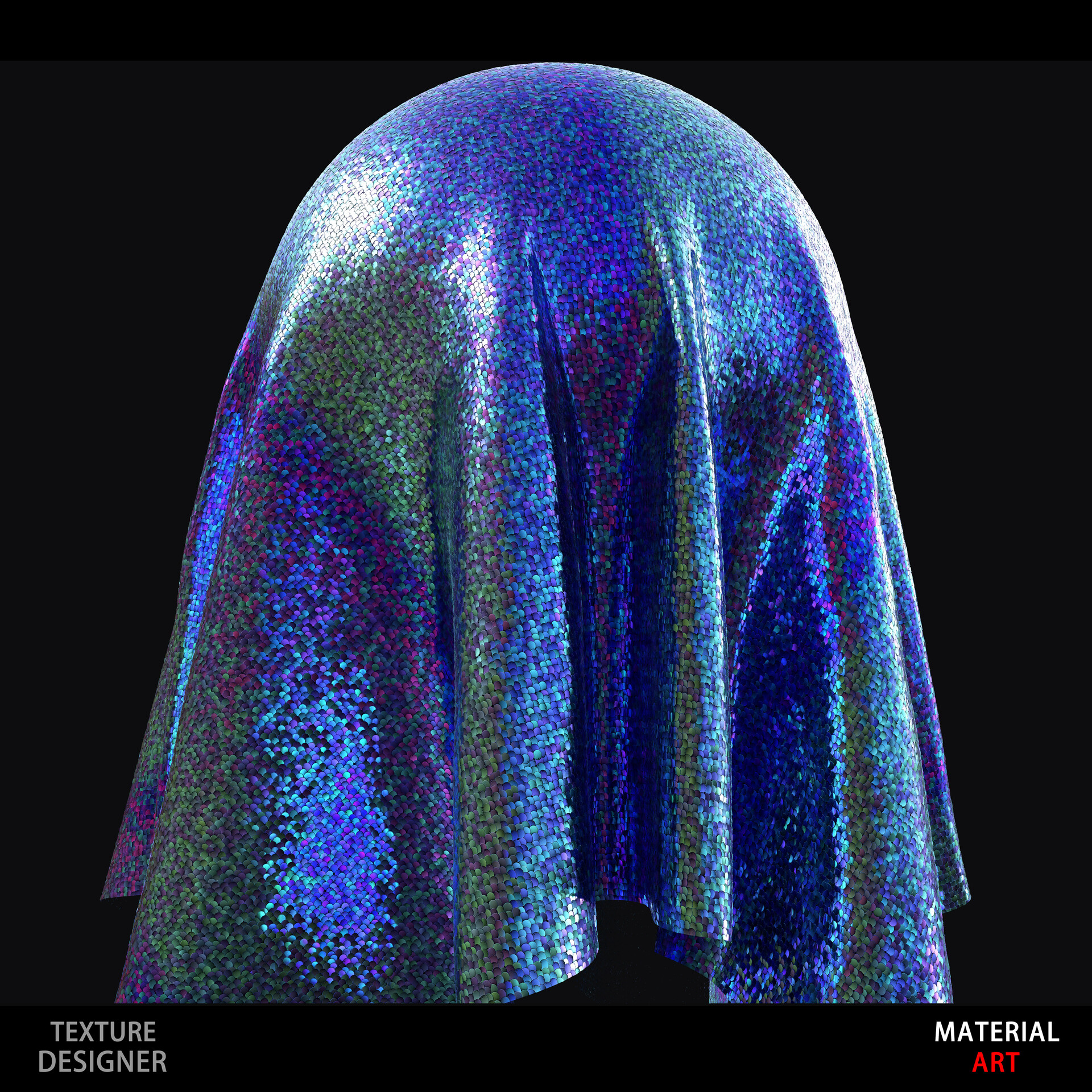 ArtStation - Shimmering Metal Cloth Material
