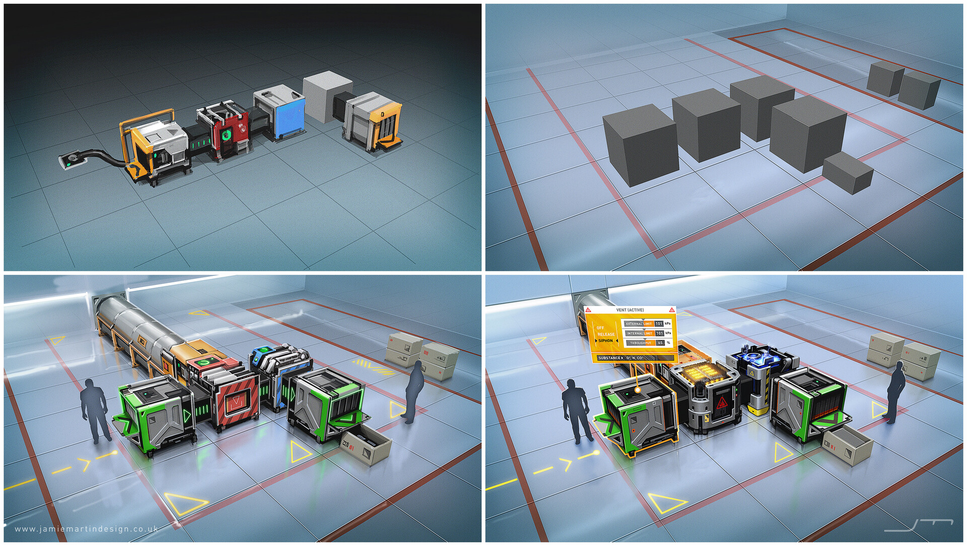 ArtStation - Space Station: Manufacturing Modules - interior ...