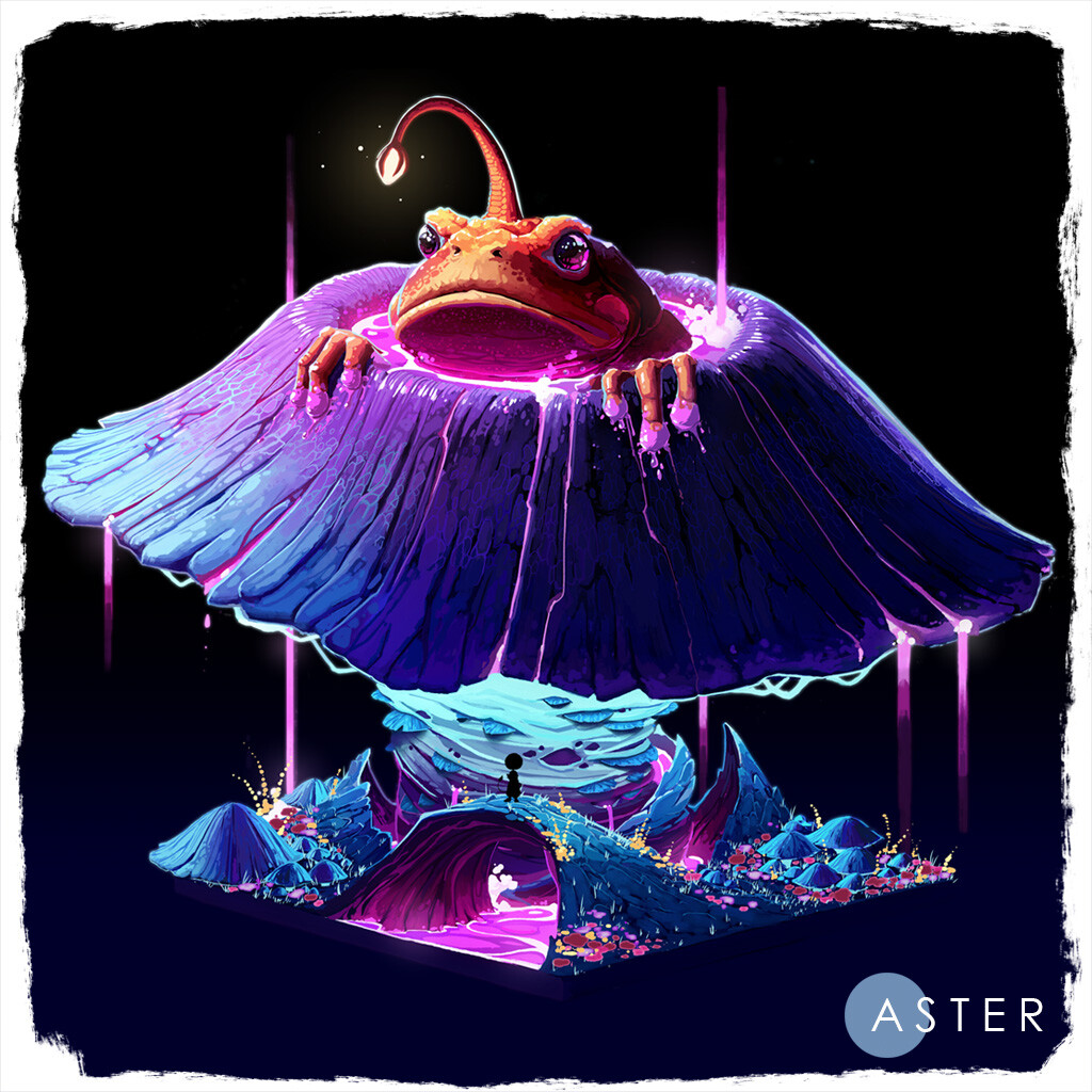 ArtStation - Aster - 'The Psychedelic Toad'