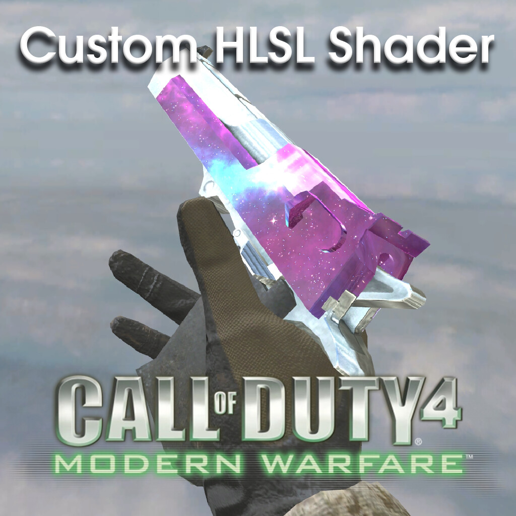 ArtStation - Deagle HLSL shader "Galaxy Trip" skin - Call of Duty 4