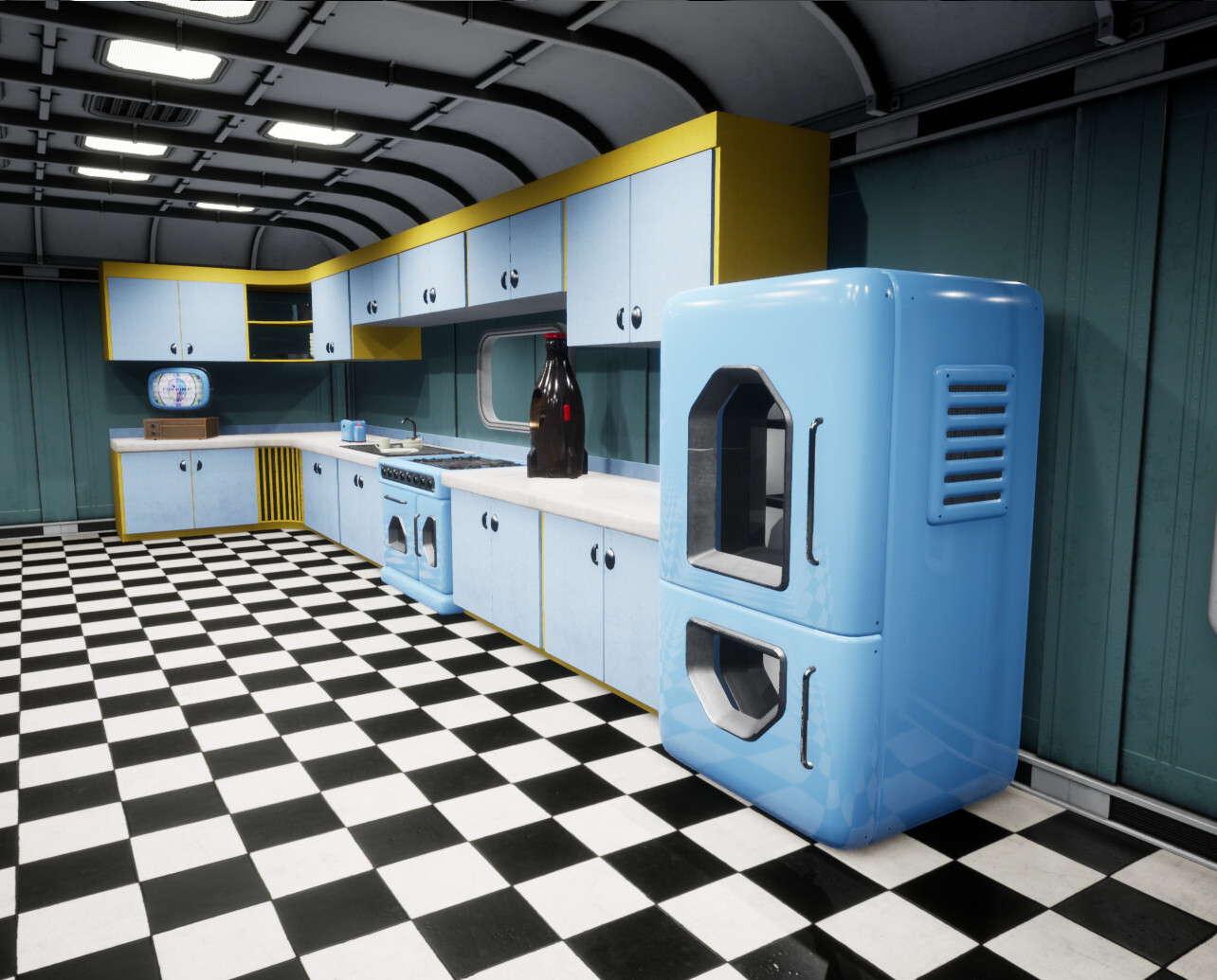 ArtStation - Fallout - Vault 53 - Kitchen