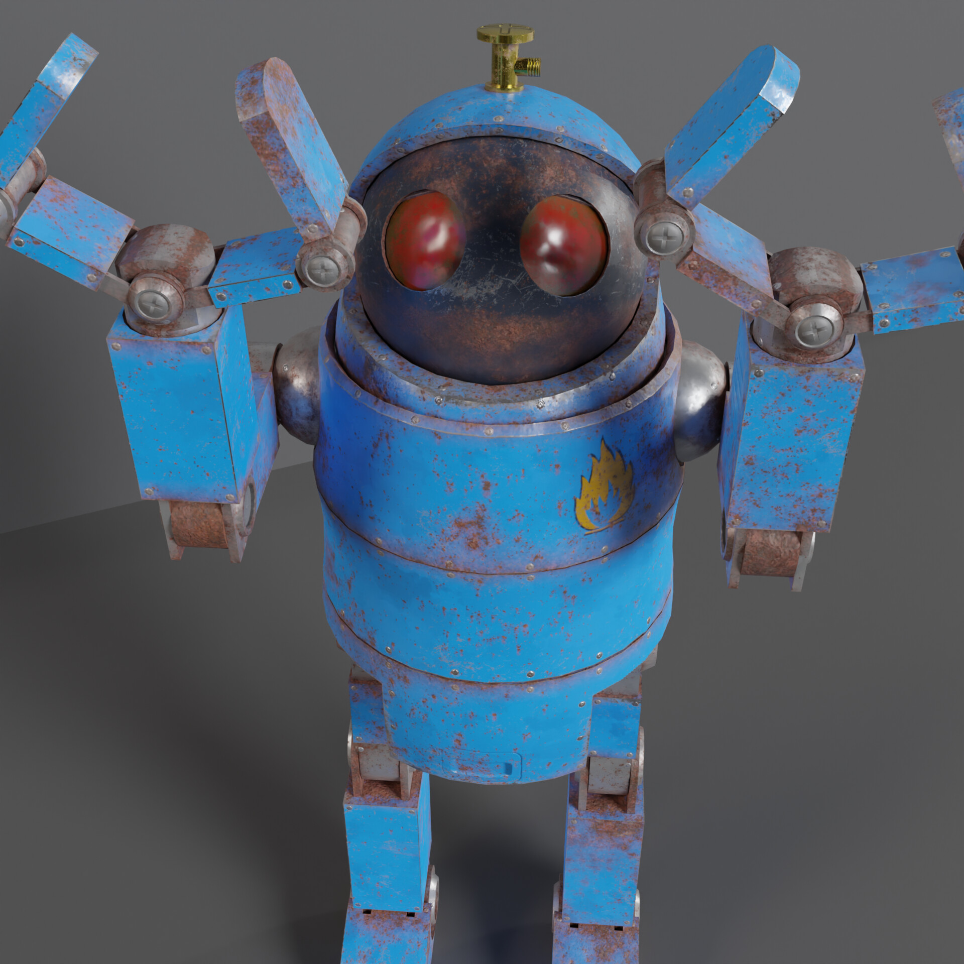 ArtStation - Simple Blue Robot