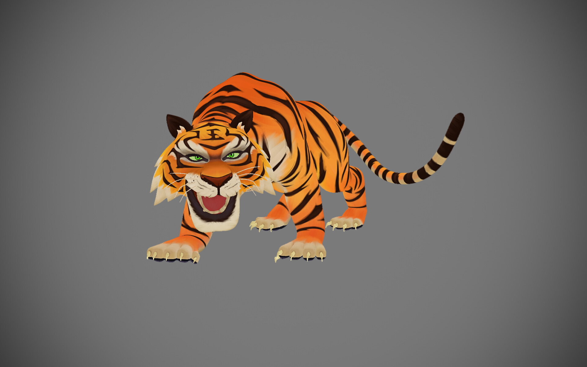 ArtStation - HARIMAU DONGENG SANG KANCIL (TIGER)