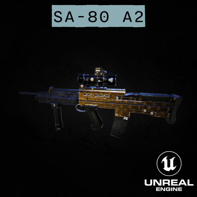 ArtStation - UE5 | SA-80 A2 Gun