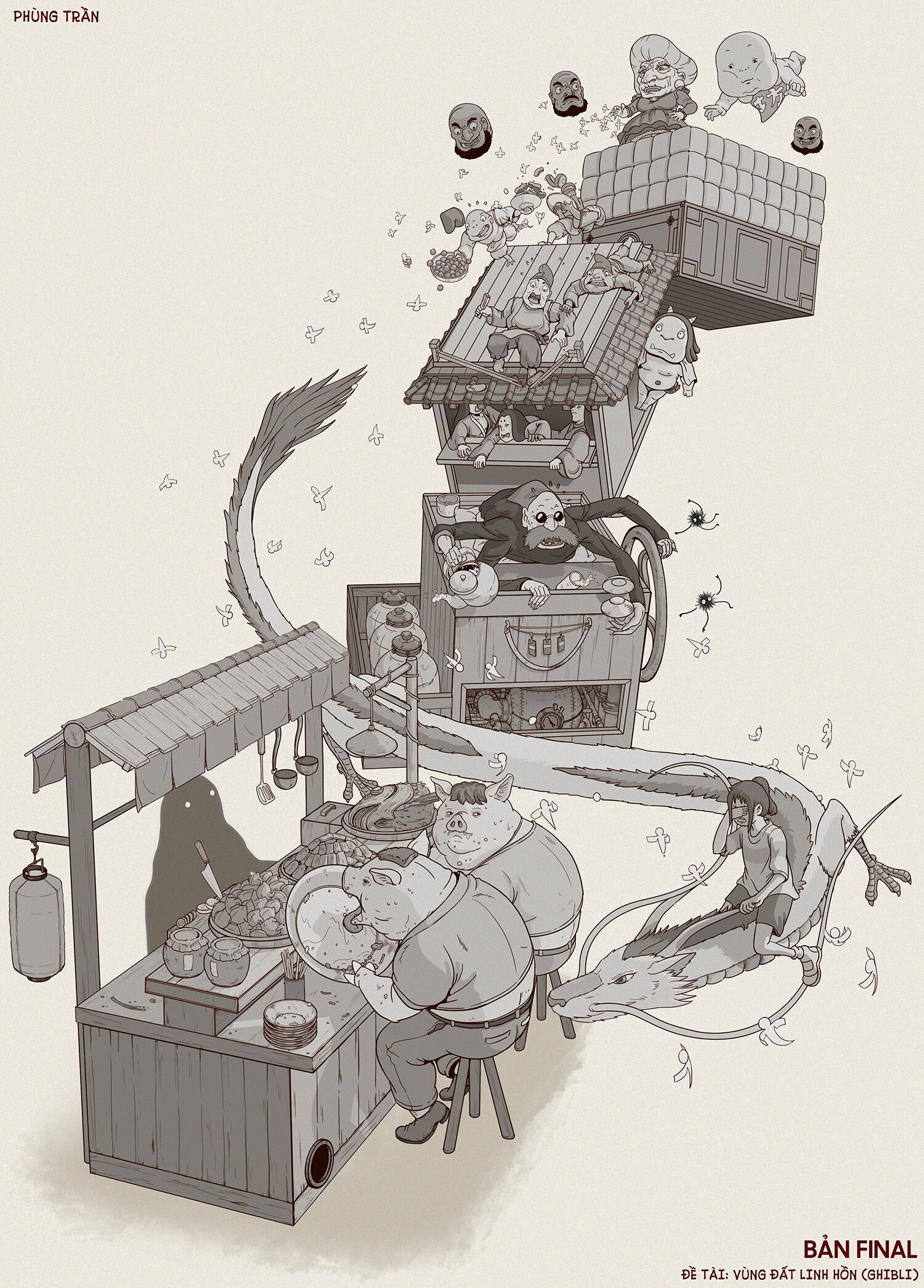 ArtStation - Ghibli Study - Practices