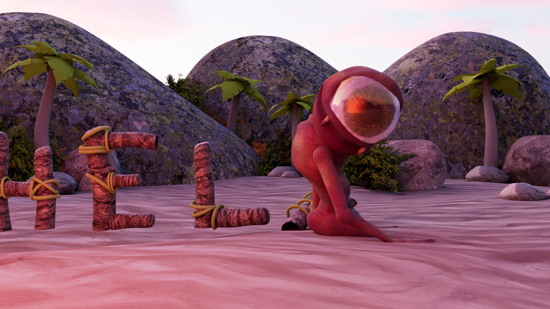 ArtStation - One-Legged Monster - Animation