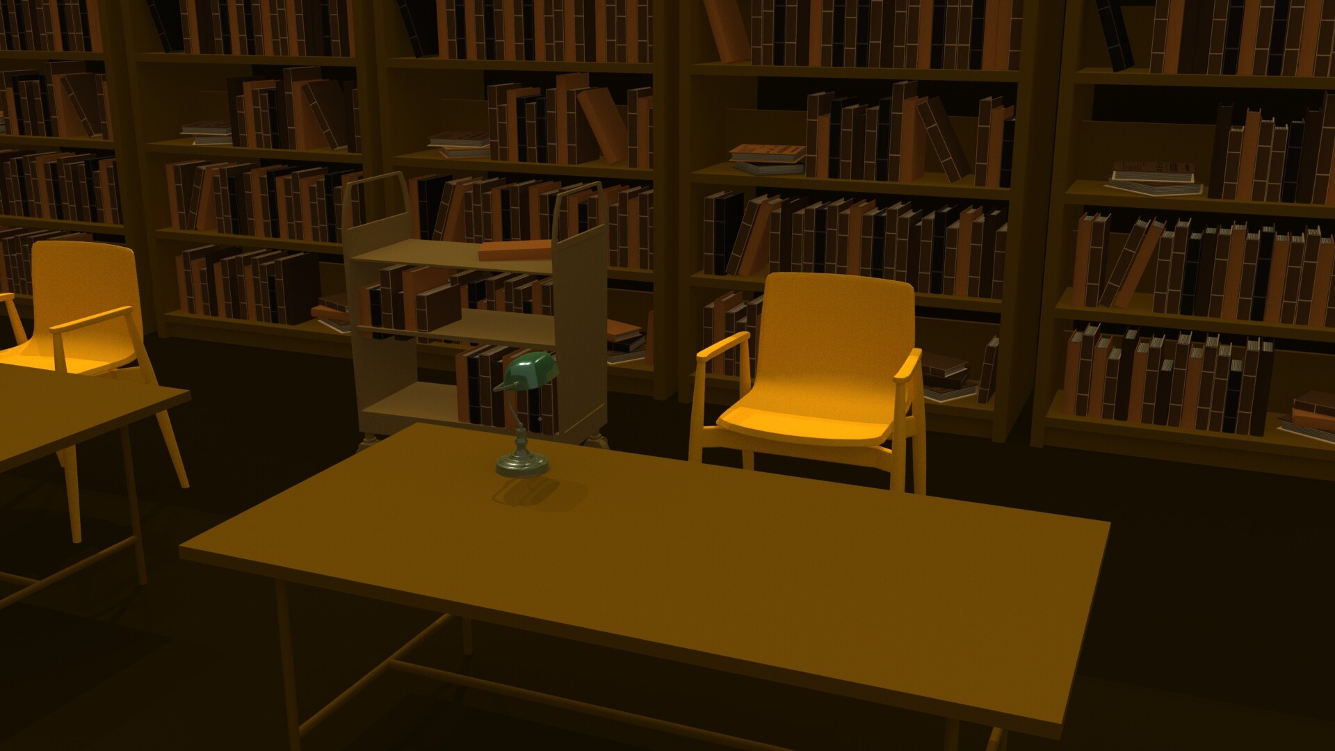 ArtStation - 3D Library Environment