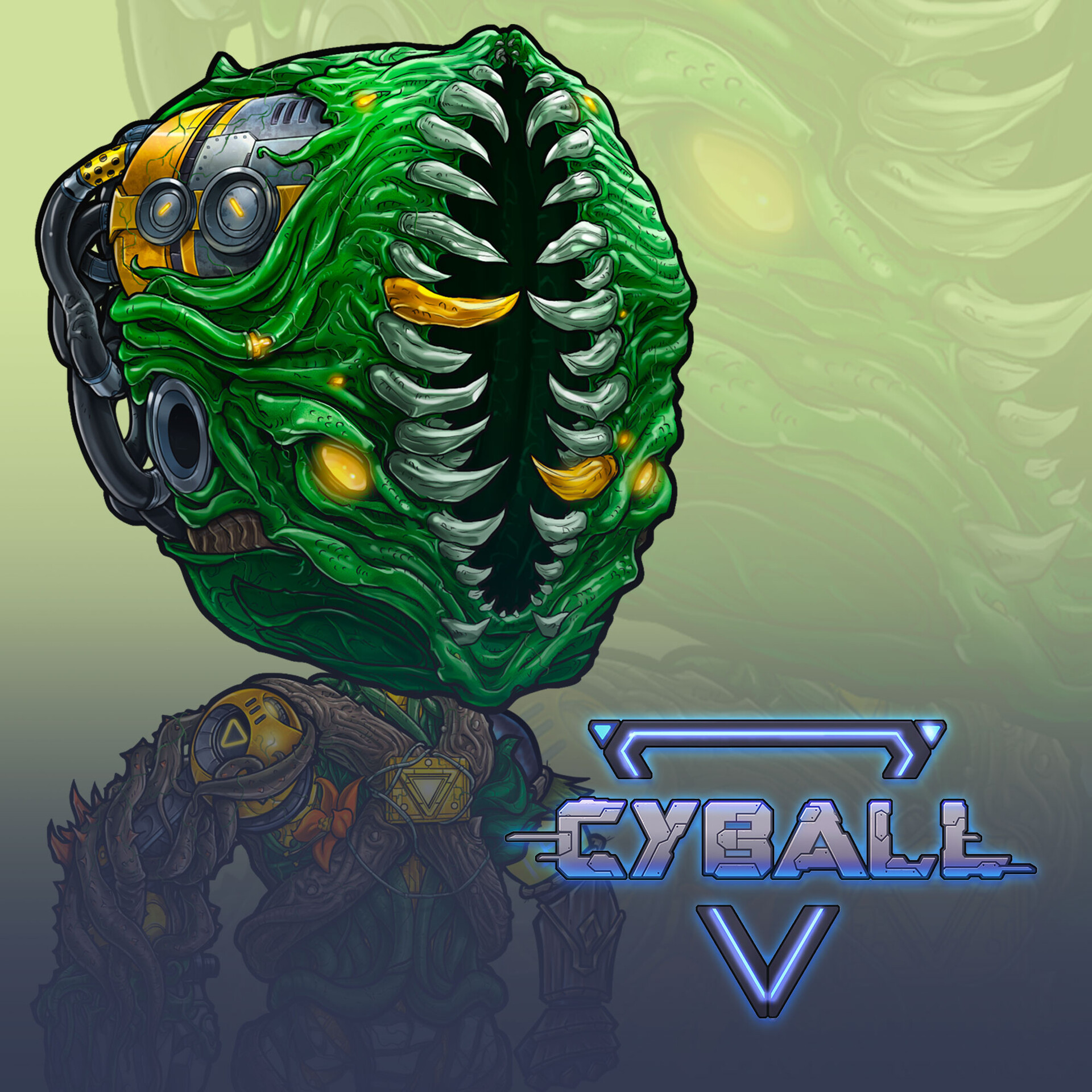 Noel Artwork - Cyblocs - NFT character designs - Cyball