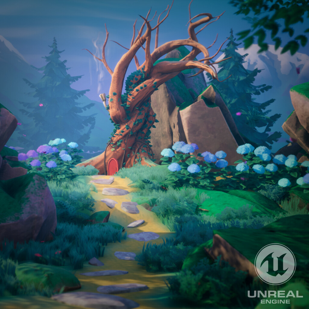 ArtStation - A Mountainous Tree House in UE5