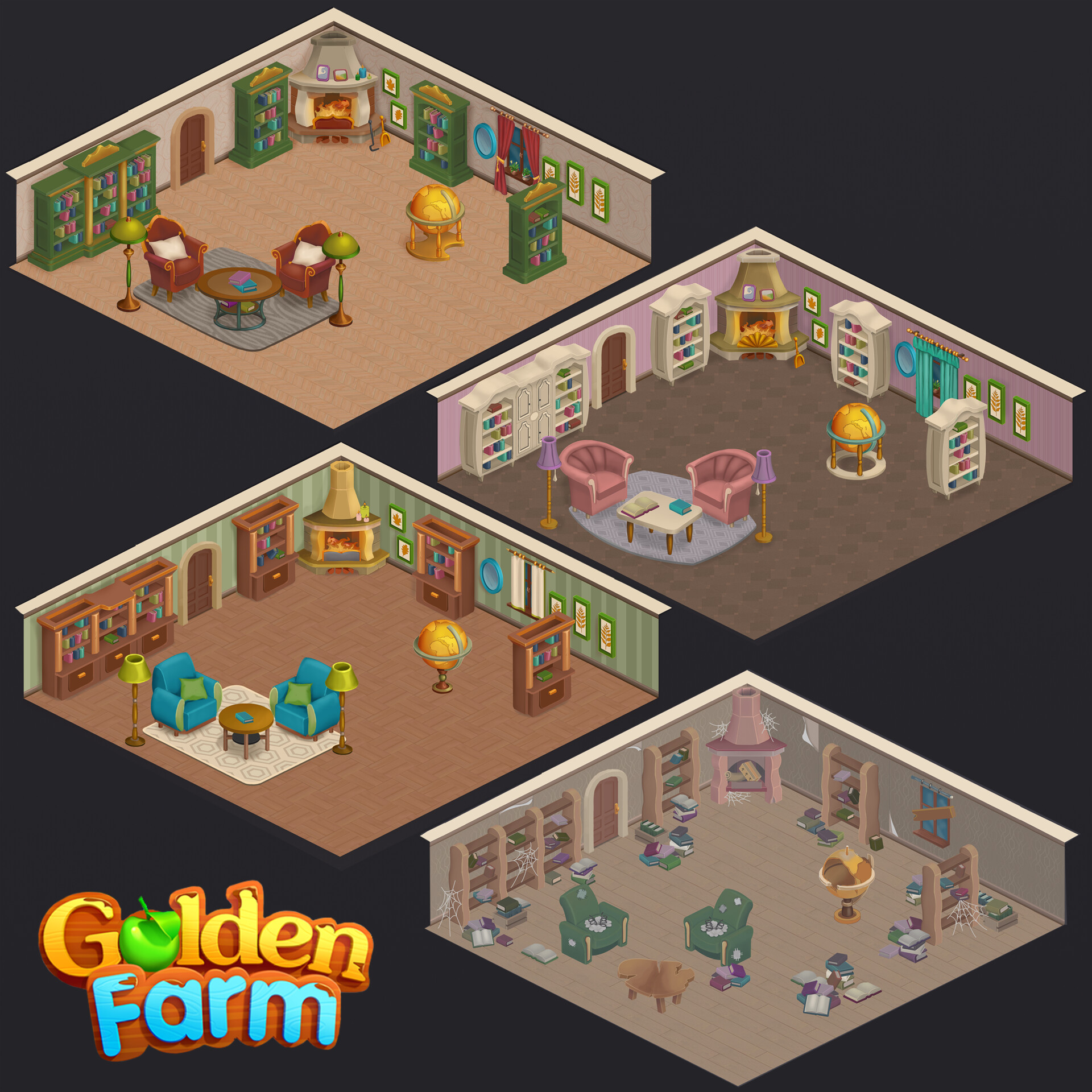 ArtStation - Golden farm concept art - Library