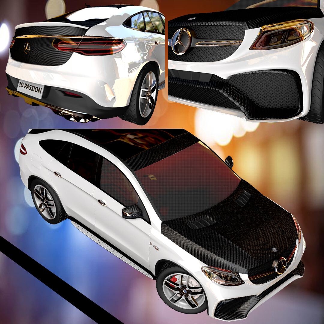 ArtStation - Mercedes benz GLE 43 Coupe AMG