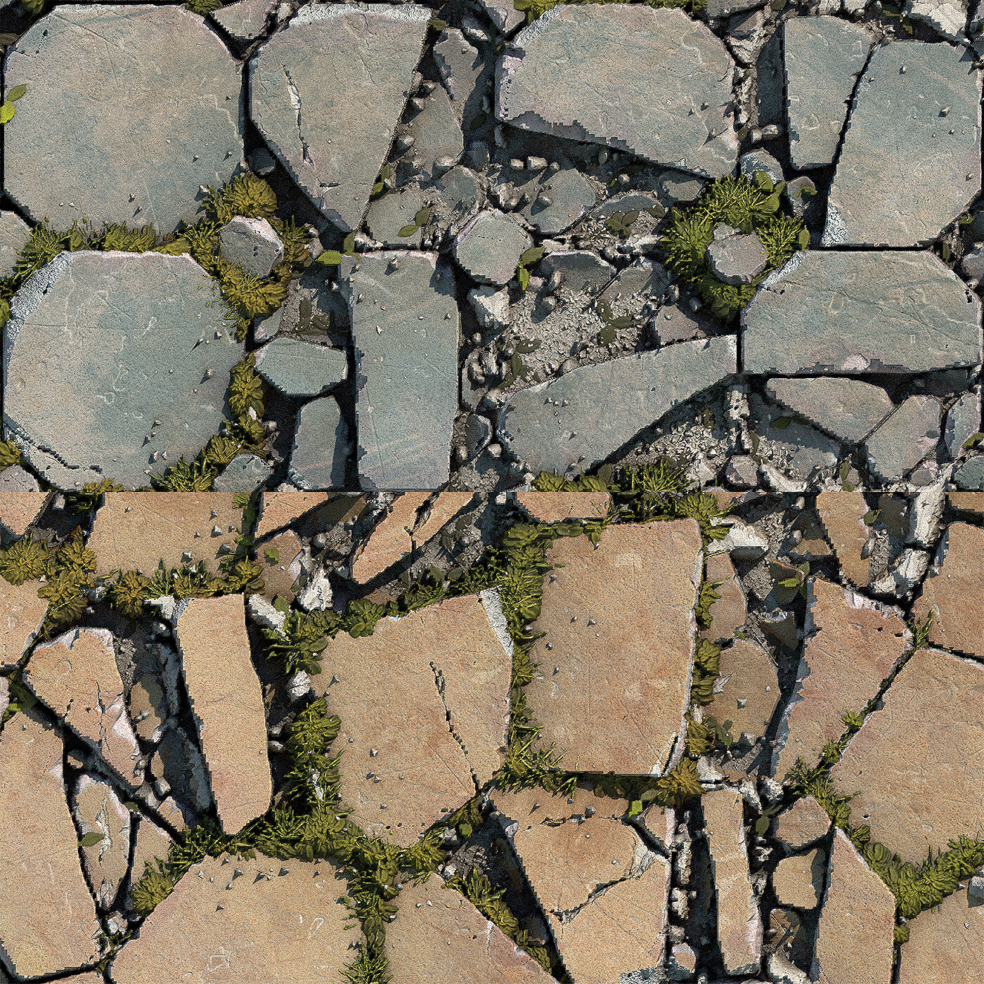 ArtStation - Substance Designer Study - Cell based damage tile