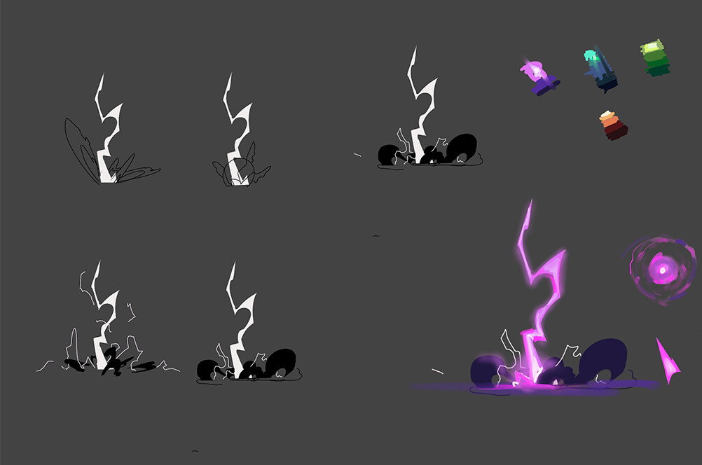 ArtStation - Lightning Strike w/ breakdown