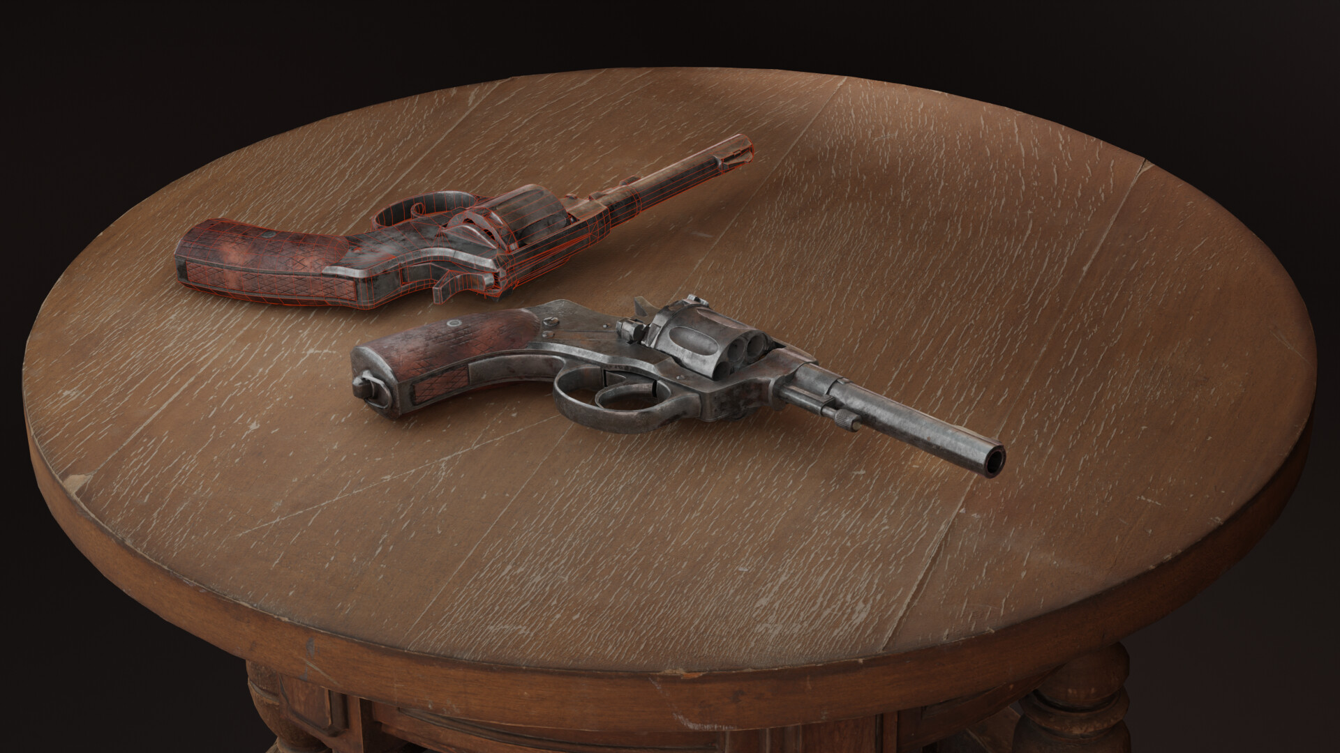 ArtStation - Nagant 1910 (Weapon Revolver)