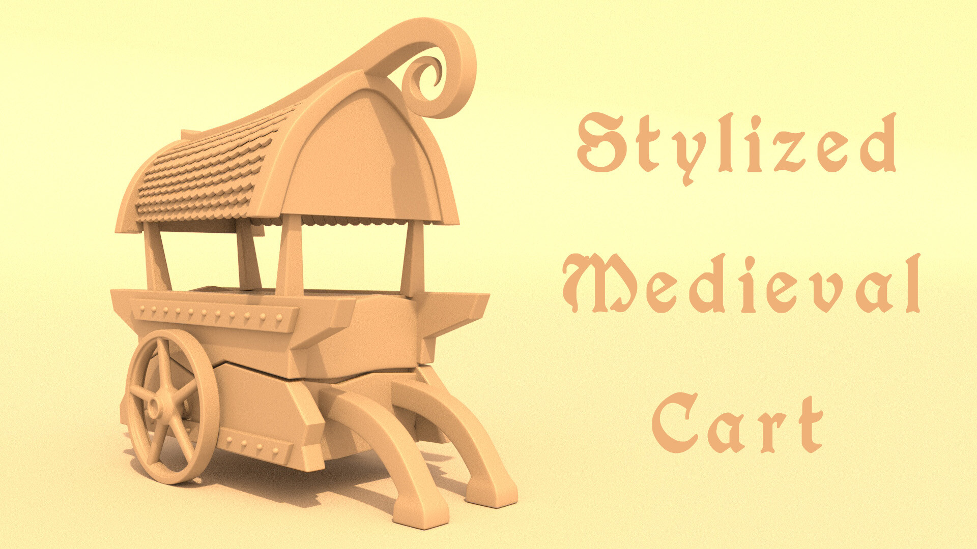ArtStation - Stylized medieval cart