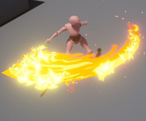 ArtStation - Fire Sword Slash VFX