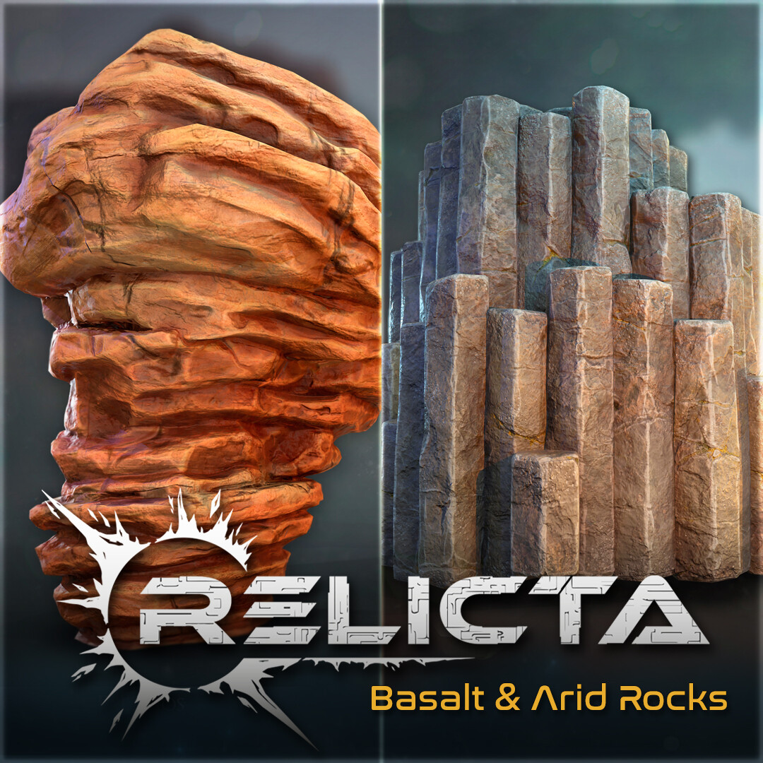 ArtStation - Relicta: Basalt & Arid Rocks