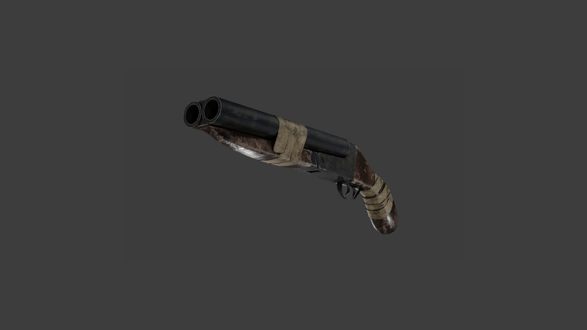 ArtStation - Short double-barreled shotgun (Obrez)