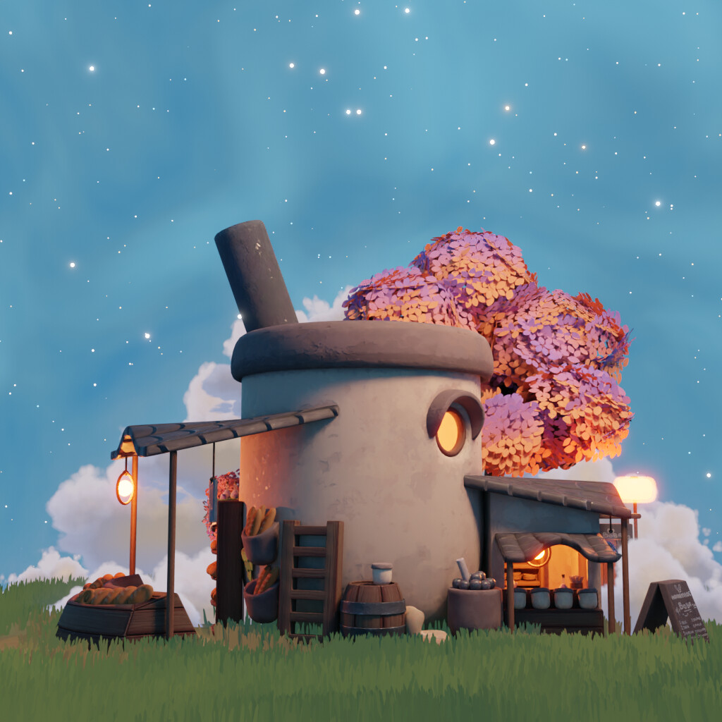 ArtStation - Boba Tea House