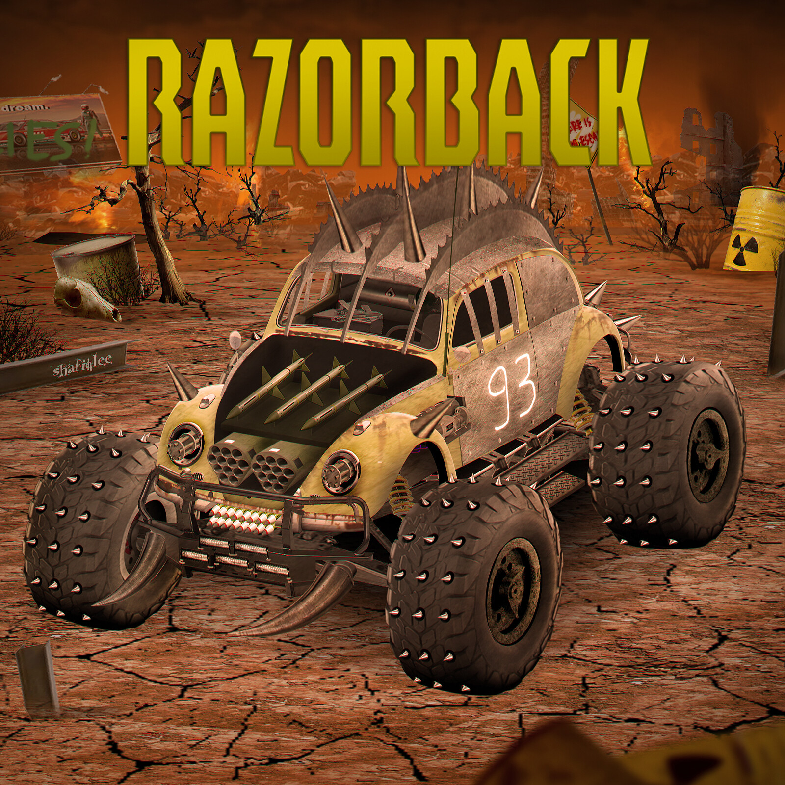 ArtStation - Volkswagen Beetle Type 1 'Razorback'