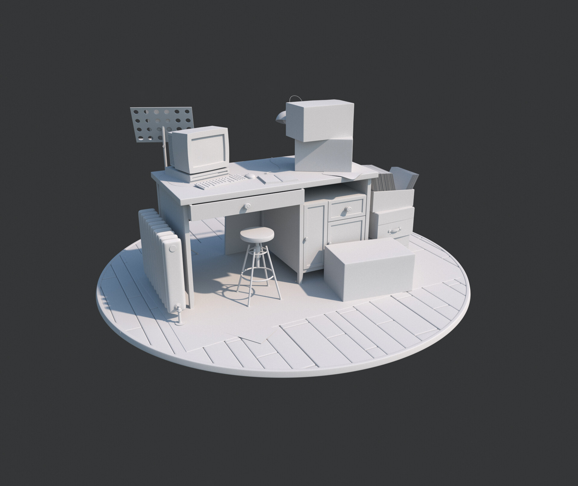 ArtStation - A Thing of the Past - Assets & Props Modeling