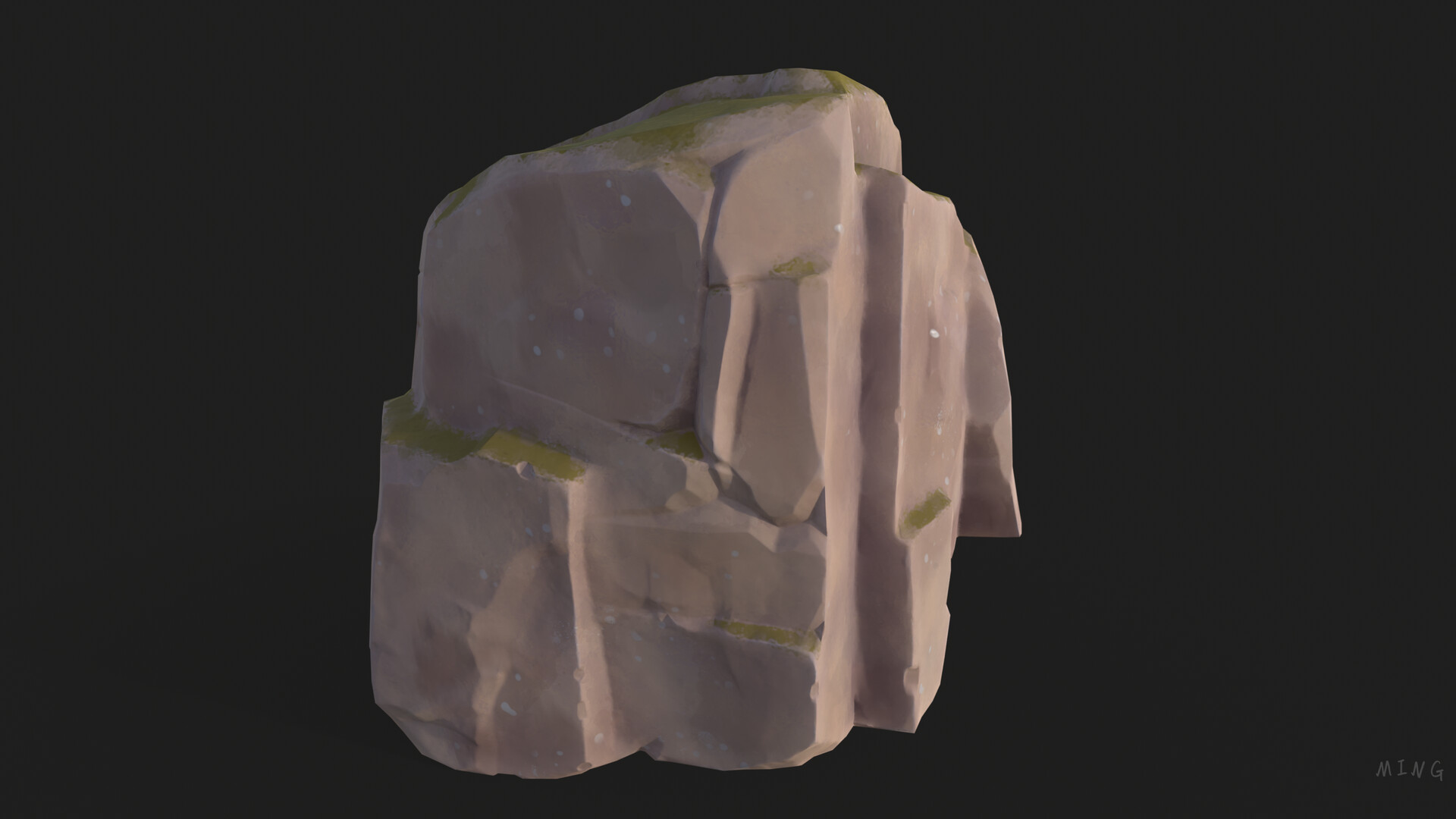 ArtStation - Stylized rock
