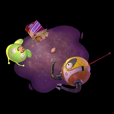ArtStation - Mooncake & Kevin - Final Space
