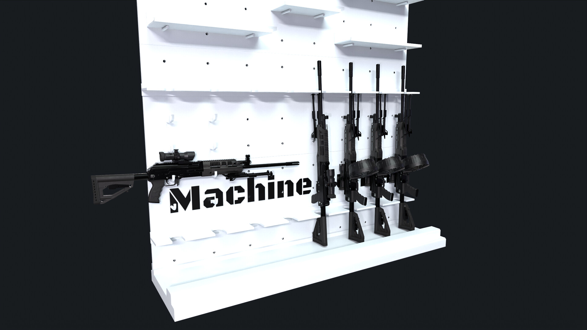 ArtStation - Stand for weapon