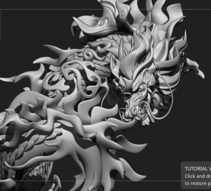 ArtStation - 'Patron Saint' Modeling & Posing of Fire Dragon