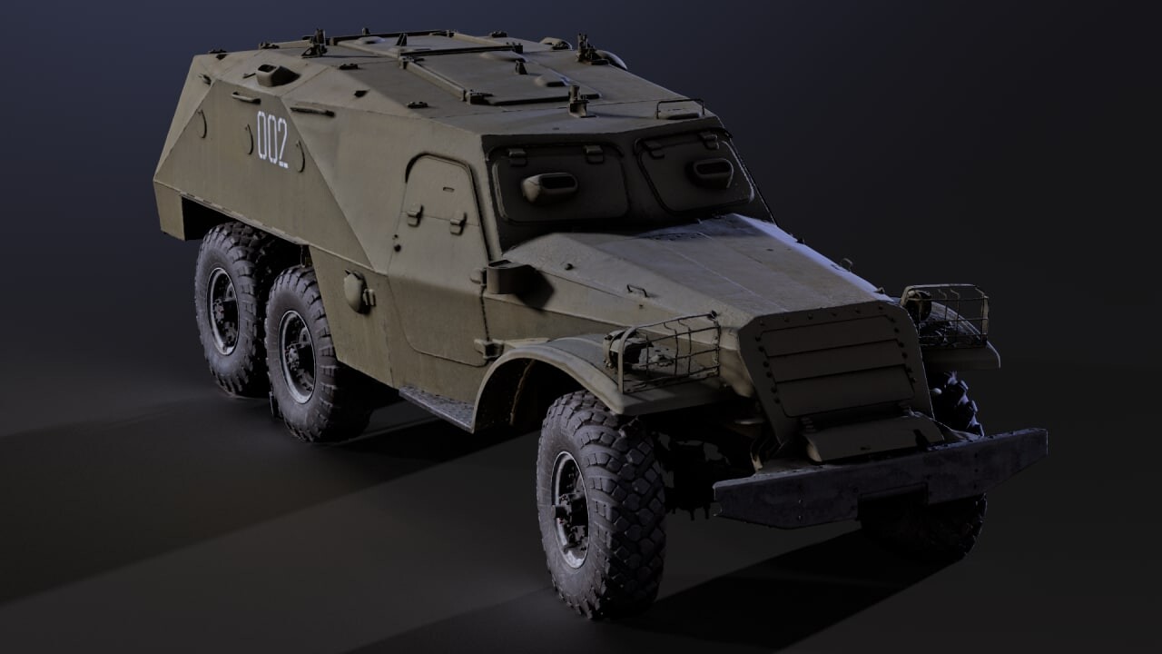 ArtStation - Military Vehicle BTR 152
