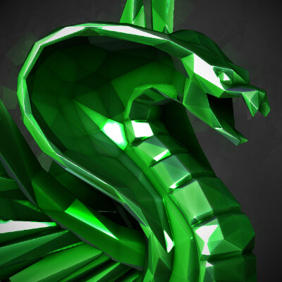 ArtStation - 3D Printed Jade Lindworm