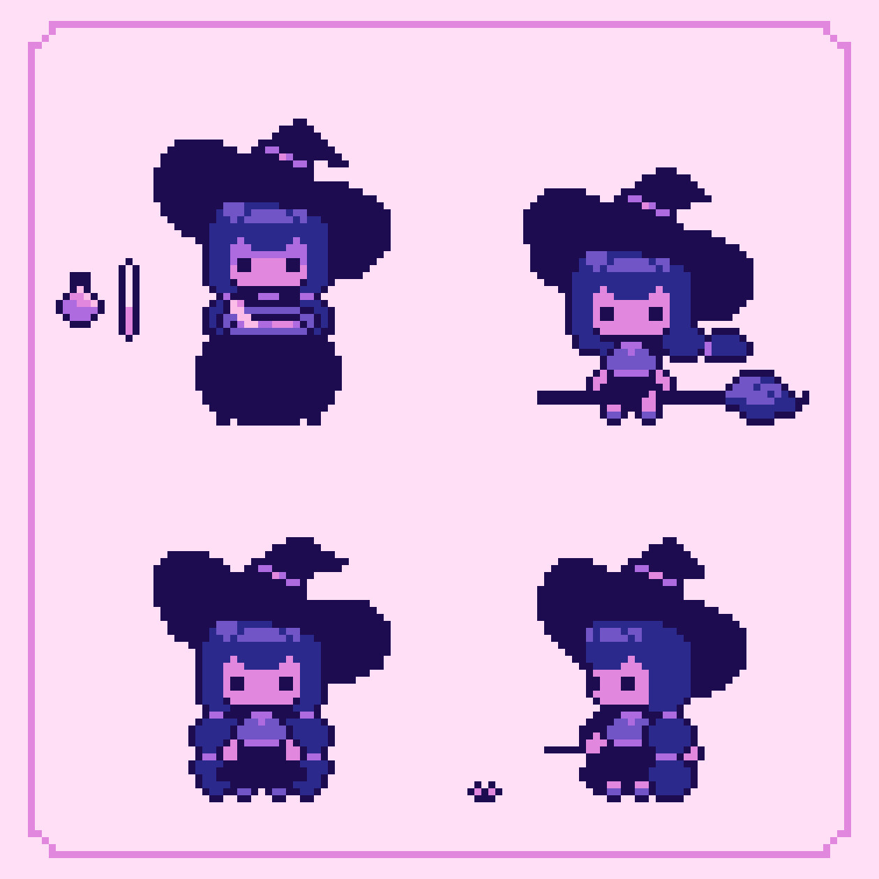 ArtStation - Cute witch animations