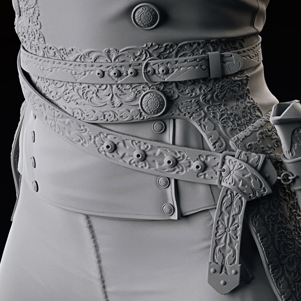 ArtStation - Gameready_Character_Cloth_HP_WIP