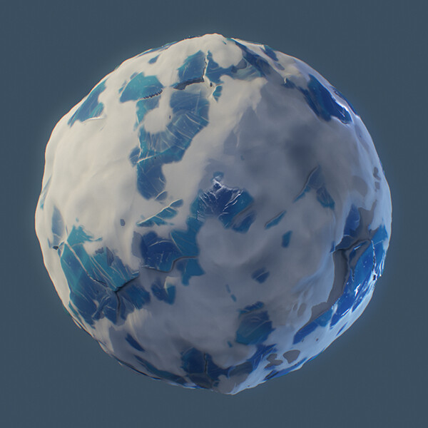 Nvector Stylized Ice Substance Designer 2022 