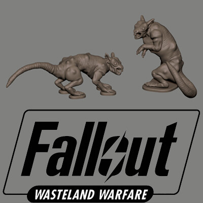 ArtStation - Fallout - Wasteland Warfare - Wasteland Creatures ...