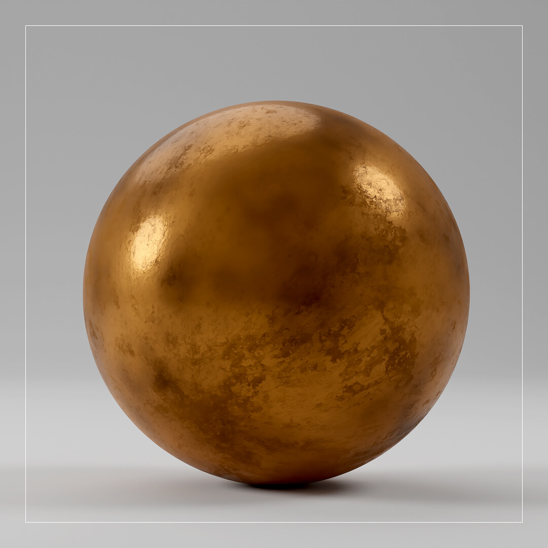 ArtStation - Distressed Copper Procedural Material for Blender