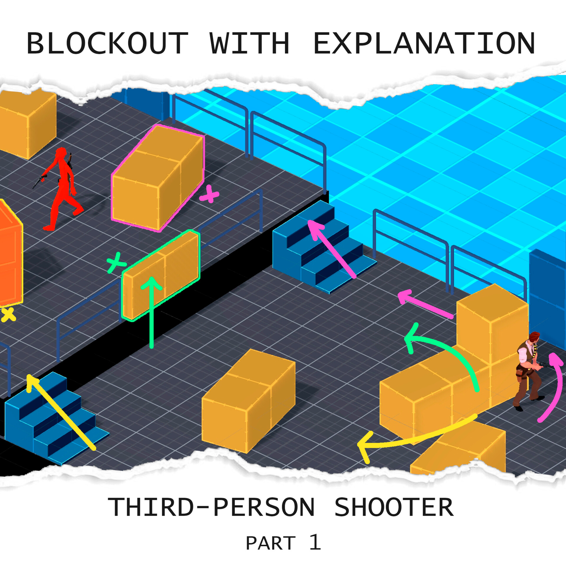 ArtStation - Blockout with explanation. Port: Part 1/3