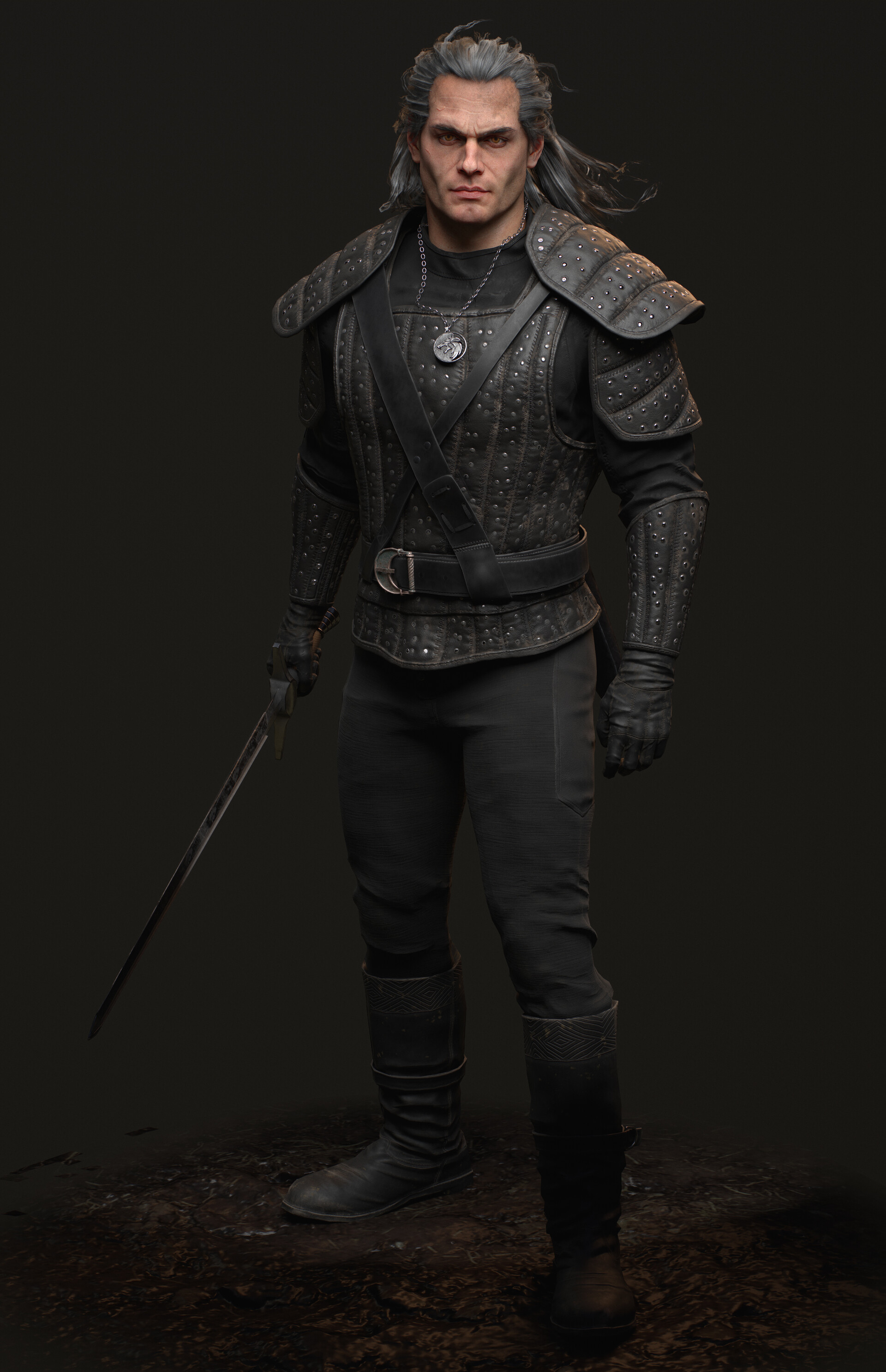 ArtStation - Geralt of Rivia_ Henry Cavill