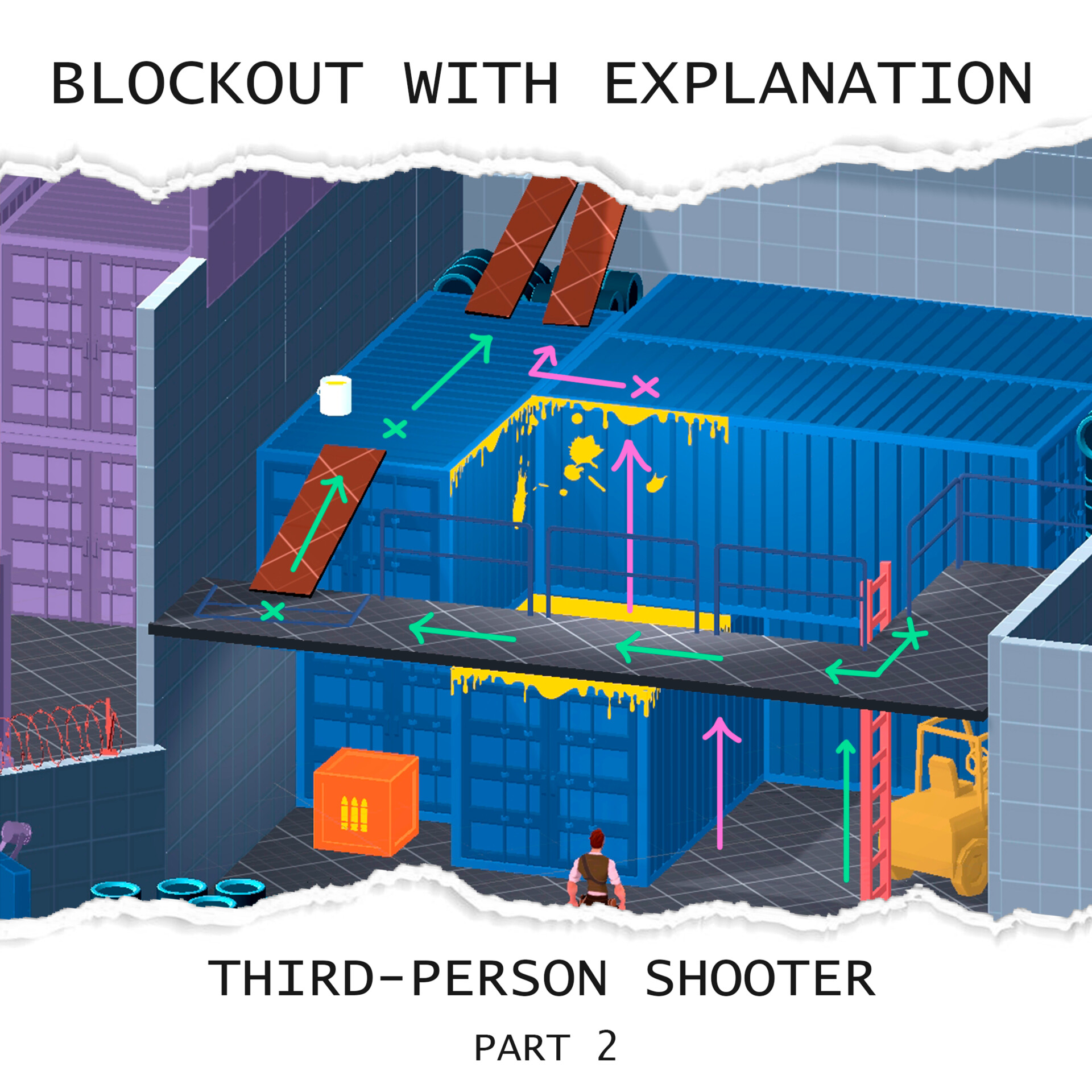 ArtStation - Blockout with explanation. Port: Part 2/3