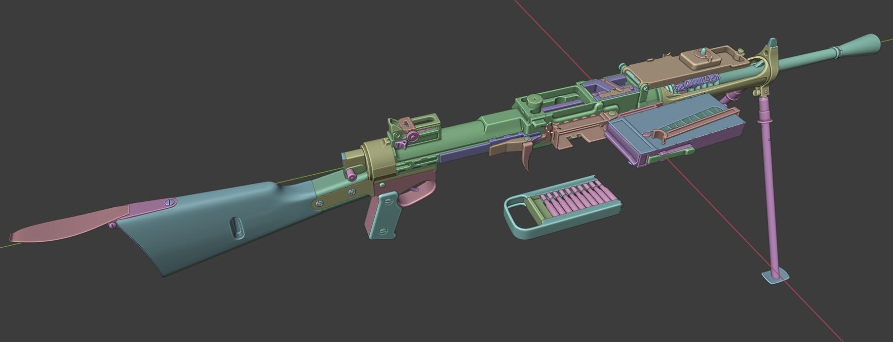 ArtStation - Breda modello 30 LMG (WIP)