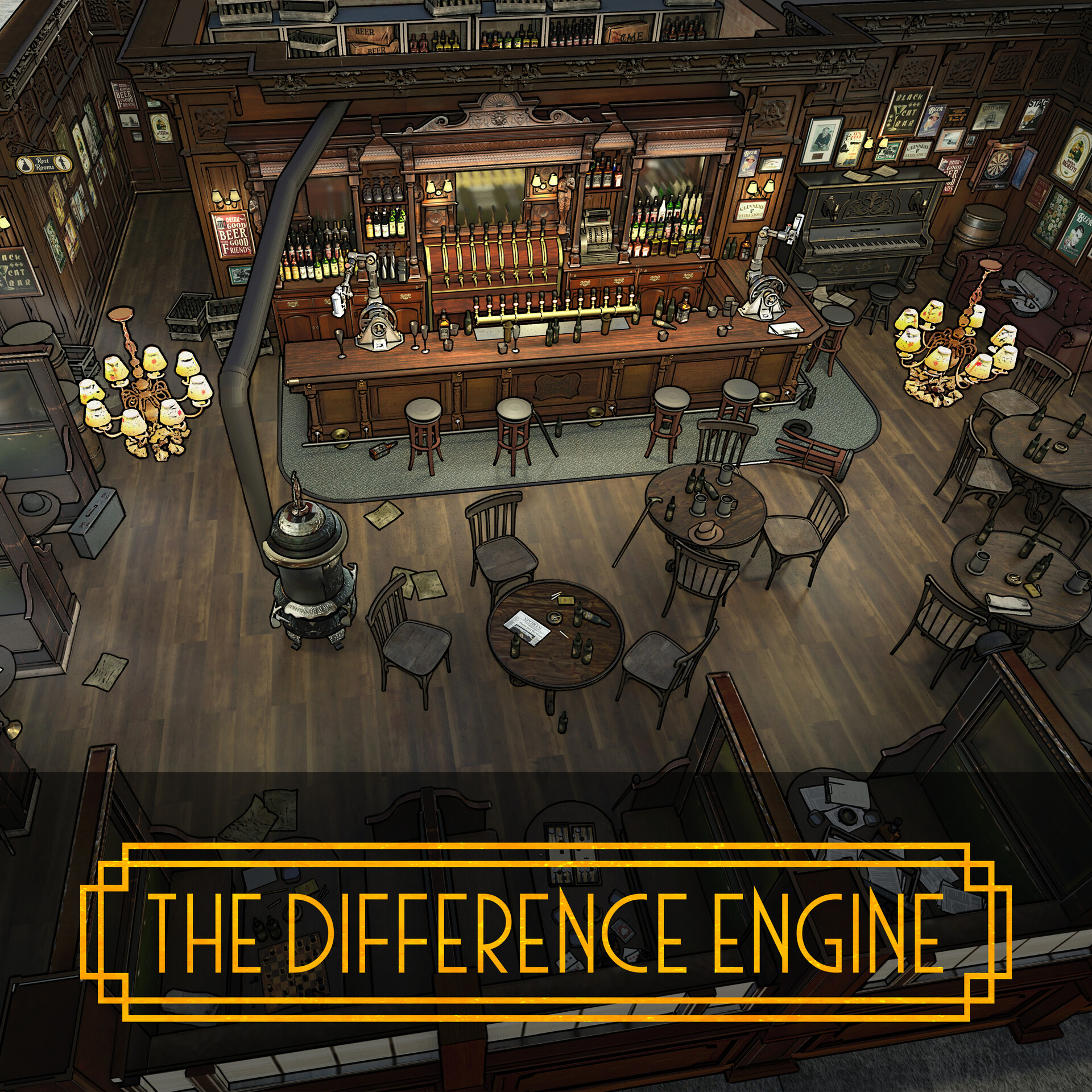 ArtStation - The Difference Engine - McCullagh's Pub