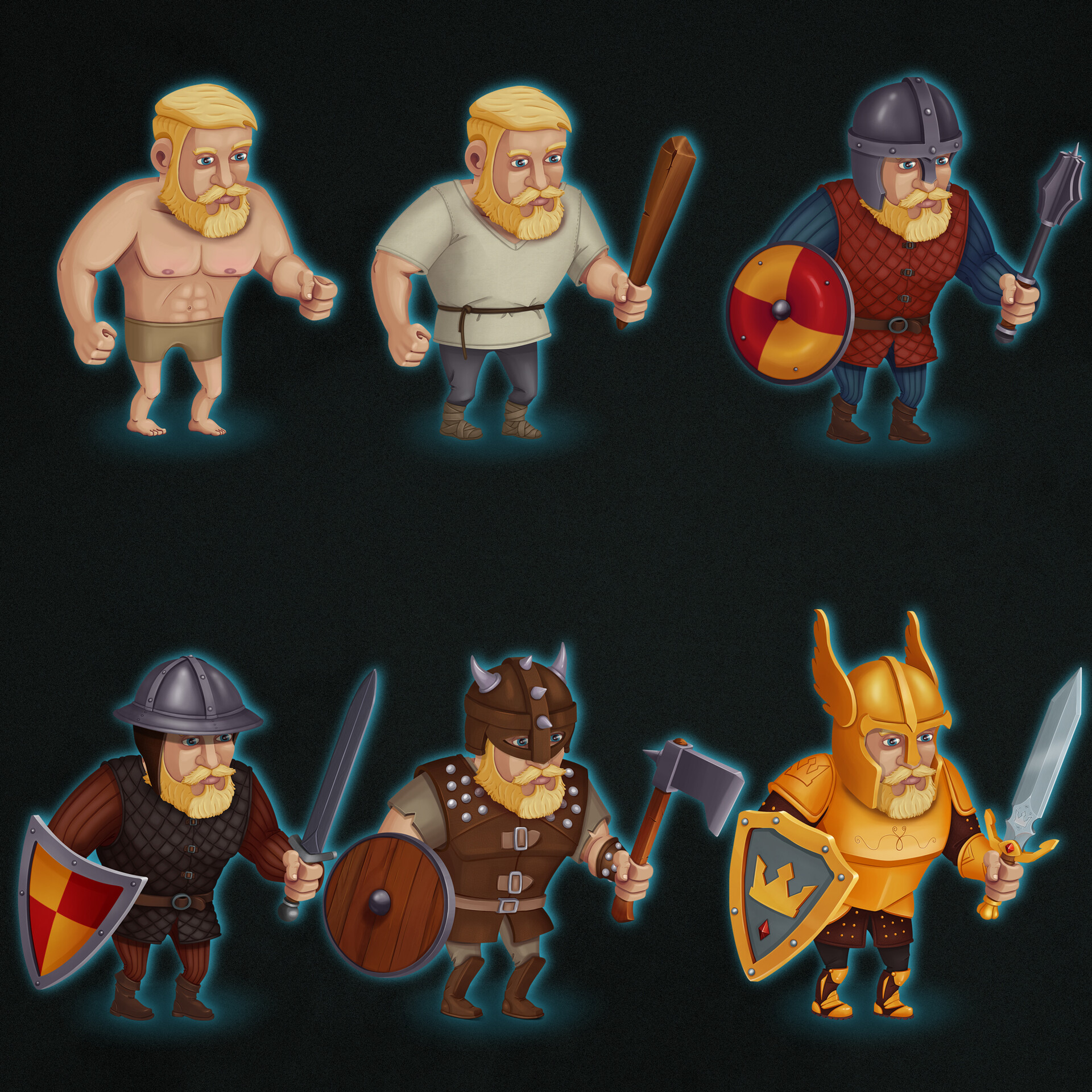 ArtStation - Imaginary Kingdoms Hero: Main Character Design.